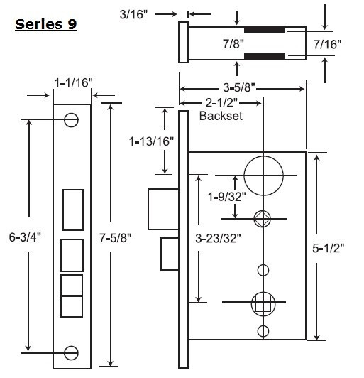 Marks K22 Knob Replacement Kit For Marks 22AC/3 Mortise Lock