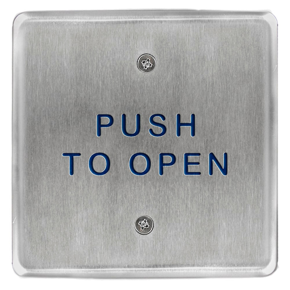 Bea 10PBS45 4.5" Push To Open Square Push Plate