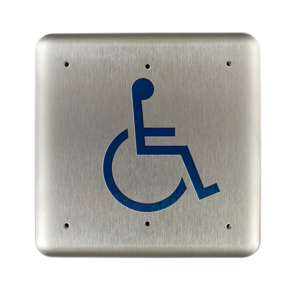 Bea 10PBSLL 4.75" Handicap Square Push Plate