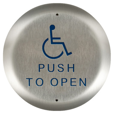 Bea 10PBR451 4.5" Handicap Push To Open Round Push Plate