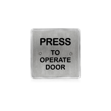 Bea 10PBS45POD 4.5" Press To Operate Square Push Plate