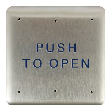 Bea 10PBS 4.75" Push To Open Square Push Plate