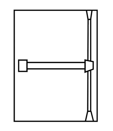 ED8400 689 LHR M54 Corbin Russwin Exit Device - E D Locks and Security