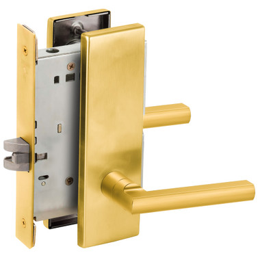 Schlage L9010 LATN 605 Grade 1 Mortise Lock - E.D. Locks & Security LLC