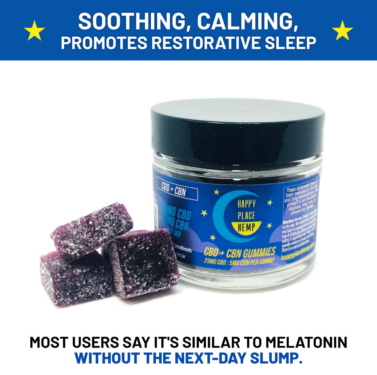 CBD + CBN Sleep Gummies | Happy Place Hemp