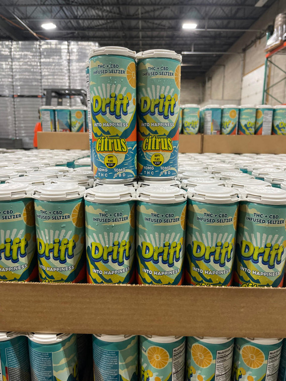 Drift Citrus THC + CBD Seltzer - 10mg (4-Pack)
