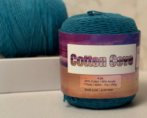 Cotton Cove-Teal Blue - Yarns For All