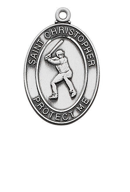 (D675BS) PEWTER OVAL BASEBAL MEDAL - McVan