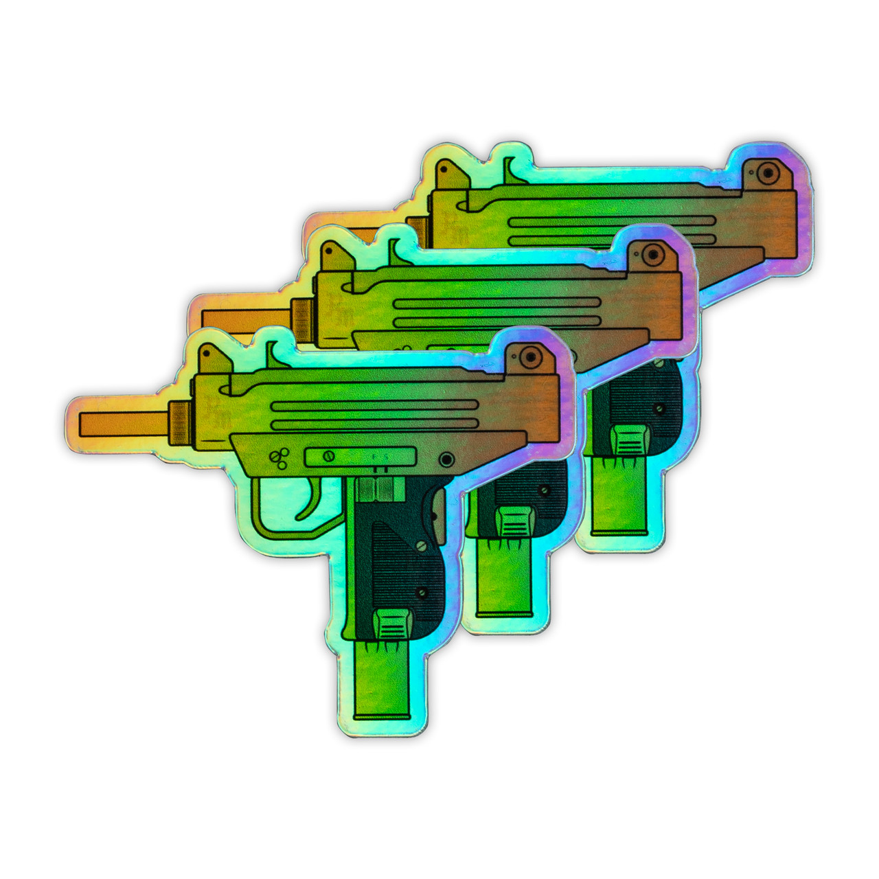 GOLD UZI STICKER PACK