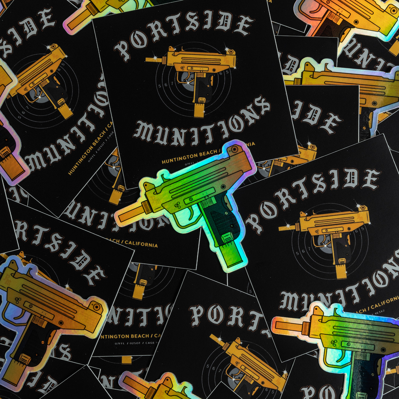 GOLD UZI STICKER PACK