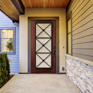 Full Lite Republic Mahogany Door | Knockety