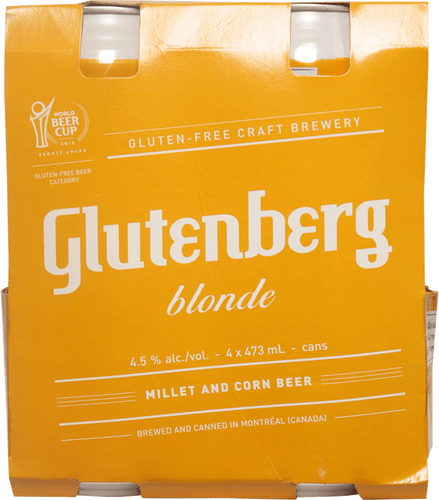 Glutenberg Blonde Ale Glute-Free 4 Pack 473ml