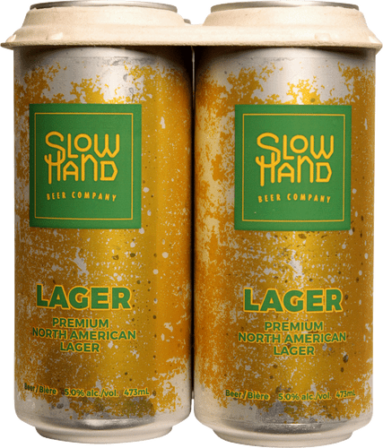 Slow Hand Beer Co. Lager 4 Pack 473ml