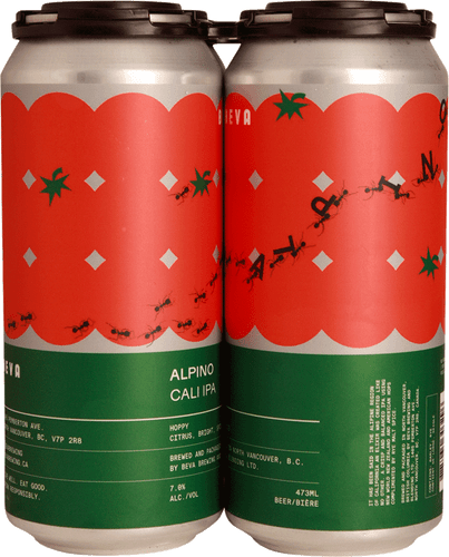 Beva Brewing Alpino Cali IPA 4 Pack 473ml