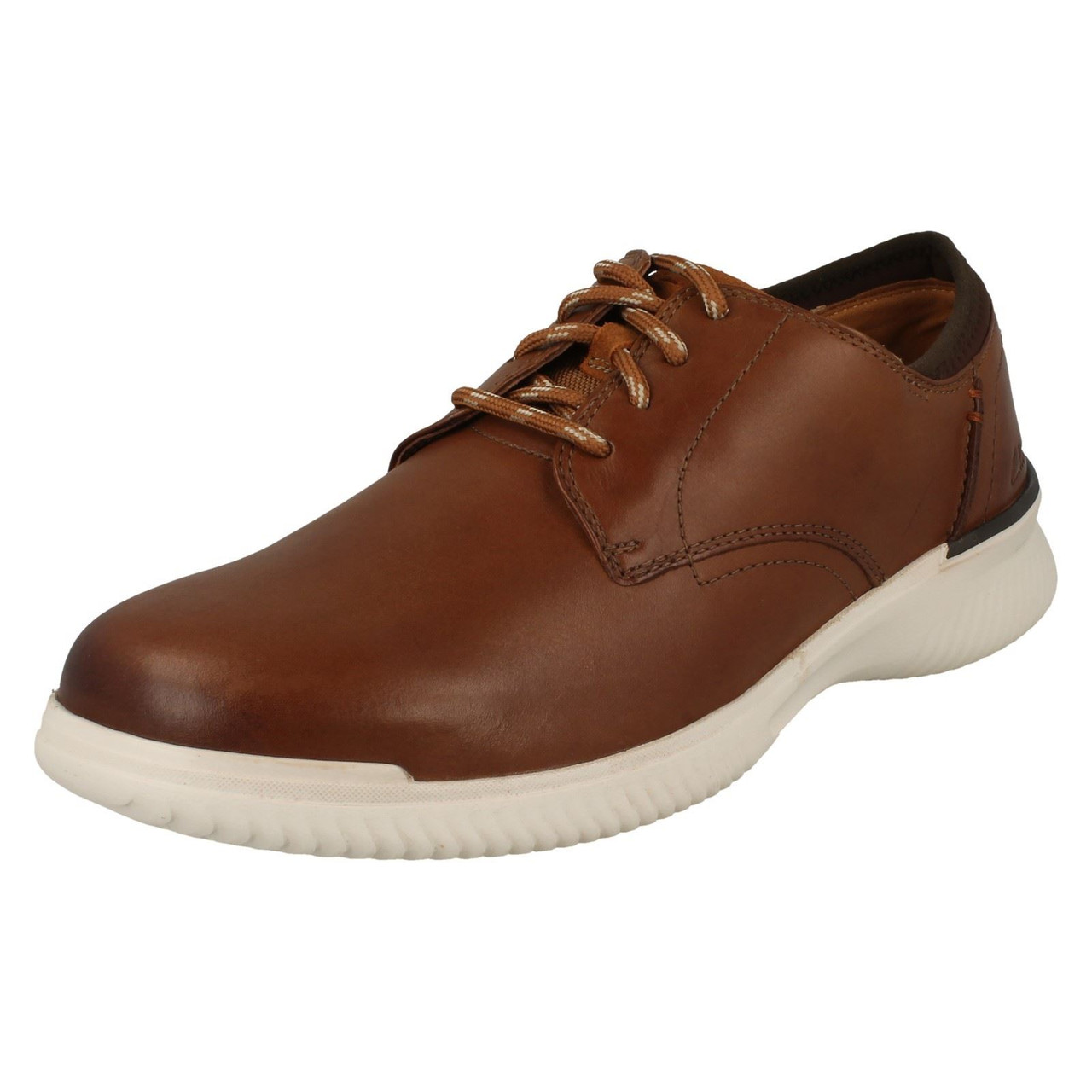 Mens Clarks Contoured Comfort Lace Up Shoes - Donaway Plain