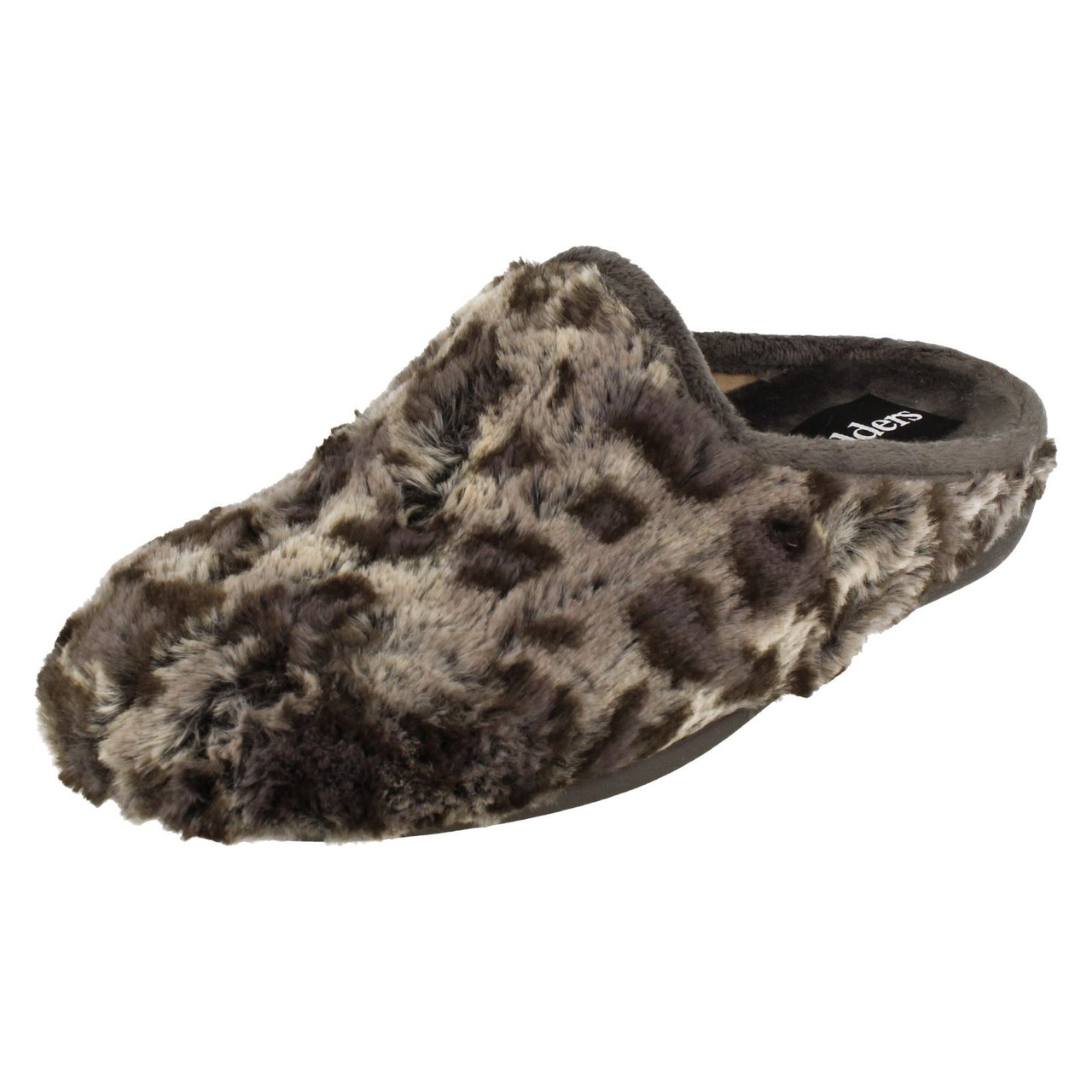 Ladies Padders Mule Slippers - Lynx
