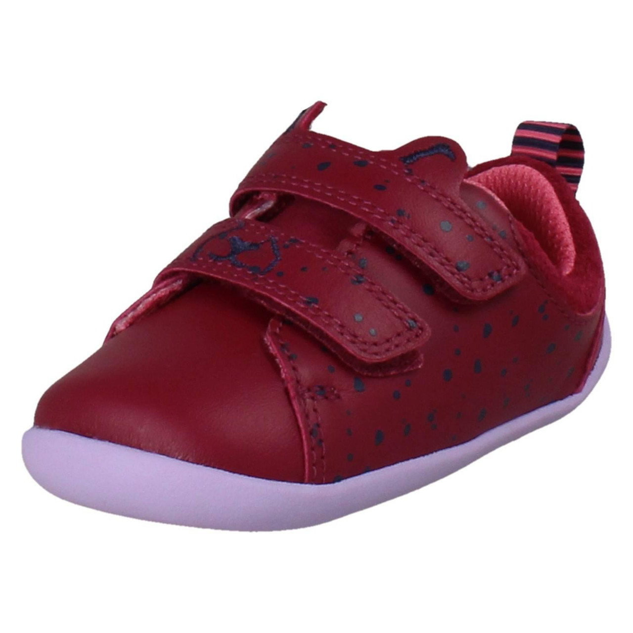 Girls Clarks Snow Leopard Pre-Walker Shoes - Roamer Wish