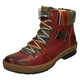 Ladies Rieker Multi Coloured Knitted Trim Ankle Boots Z6743