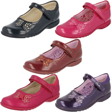 Girls Clarks Casual Shoes with Flashing Lights Trixi Dazzle