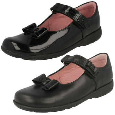 Girls Startrite Flat School Shoes with Bow Viola