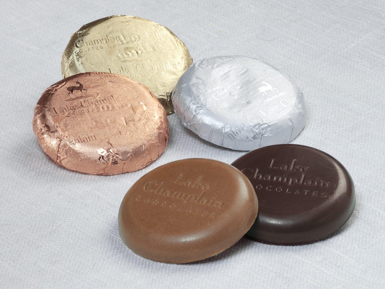 Bulk Chocolate Coins: Bulk Copper, Silver-white & Gold Chocolate Coins