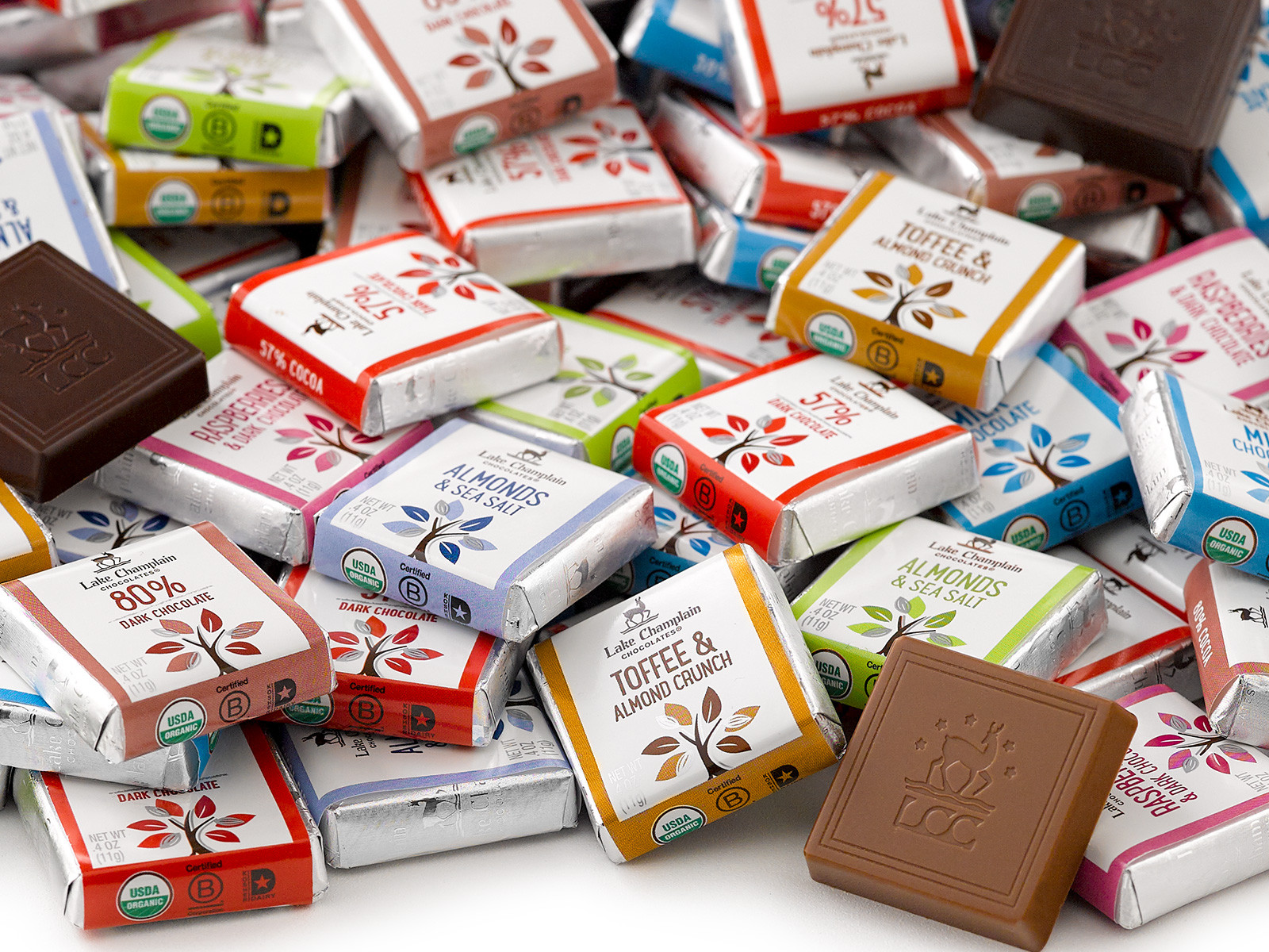 Bulk Organic Chocolate Squares: Organic Bulk Gourmet Chocolate Squares