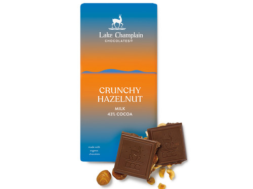 Crunchy Hazelnut Chocolate Bar Lake Champlain Chocolates