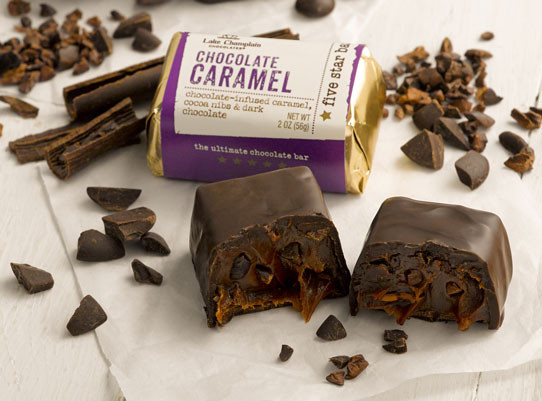 Chocolate Caramel Candy Bars: 5 Star Bar with Cacao Nibs