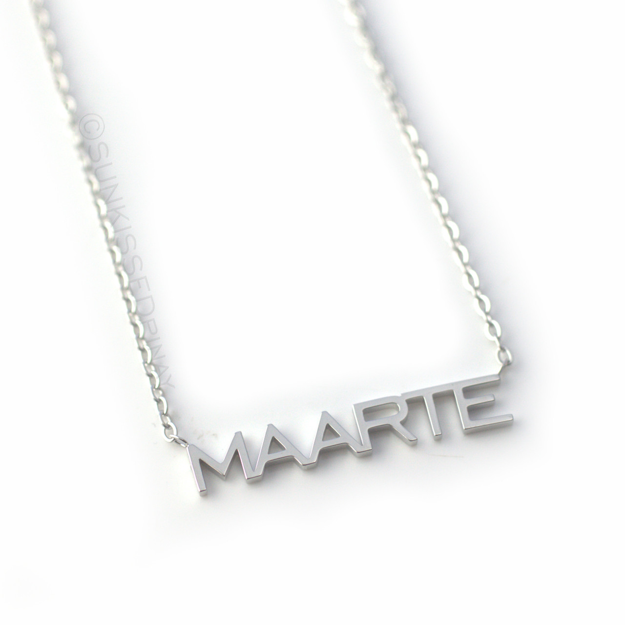 Kapampangan script necklace - Custom Kulitan jewelry