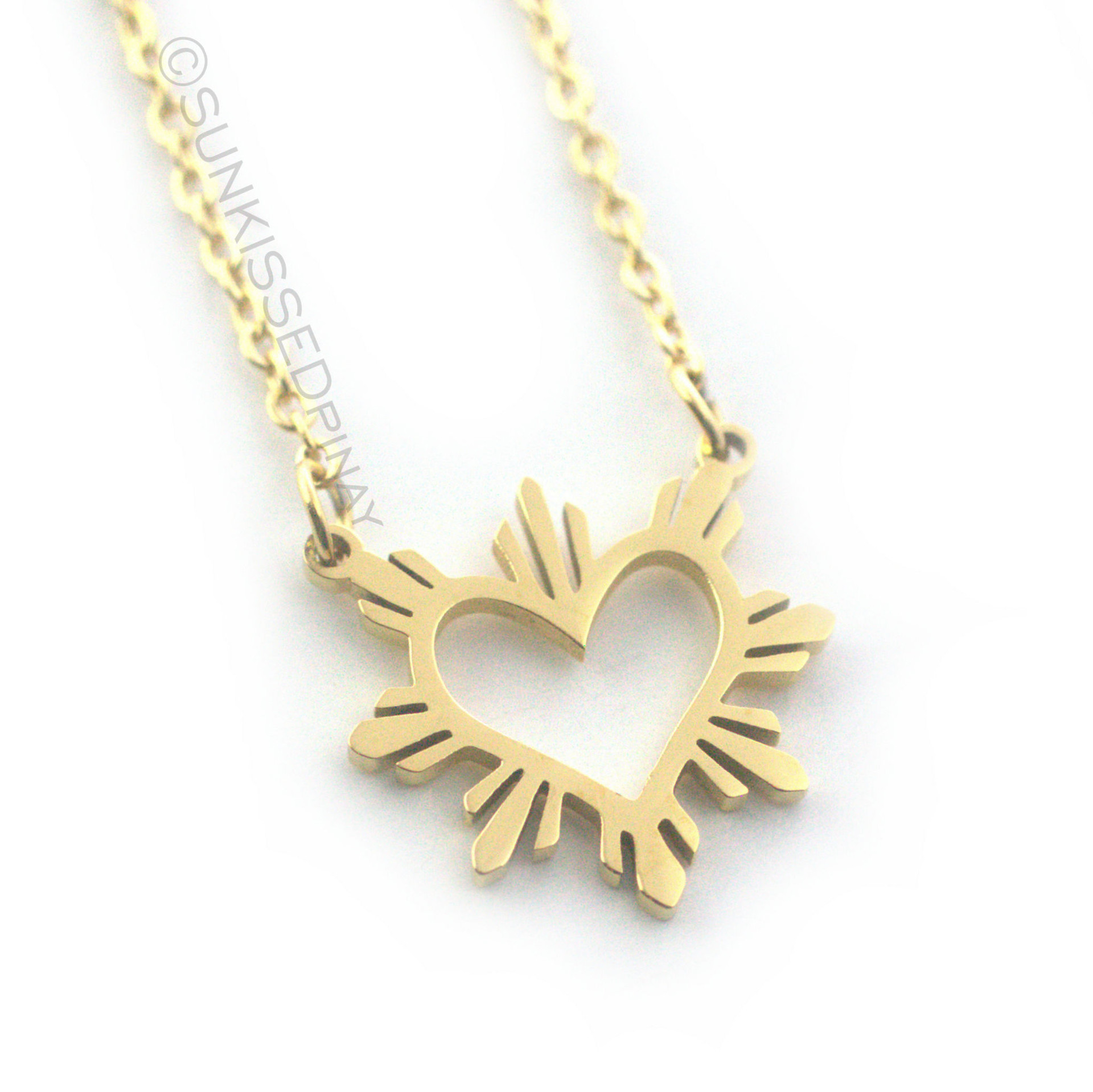 Philippine Heart Sun Necklace