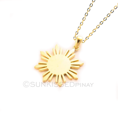 Philippine Sun Necklace 14k Gold