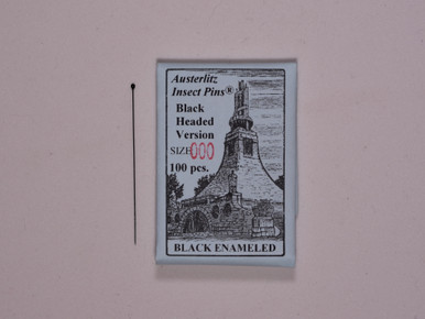 Austerlitz, Black Enamel, Black-Headed Insect Pins