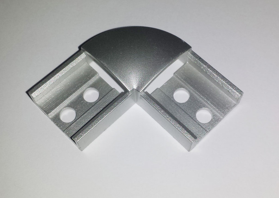 LED Profile Corner Connector | 90° Aluminium | Volka Lighting