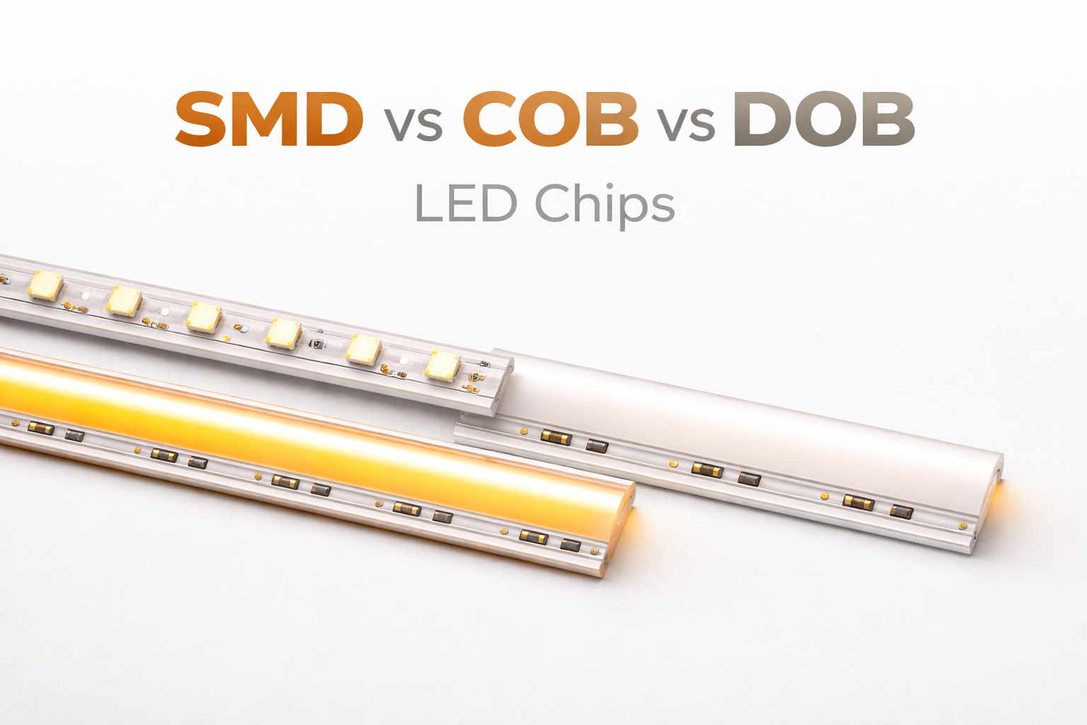 SMD vs COB vs DOB LED Strips | Comparison Guide | Volka Lighting ...