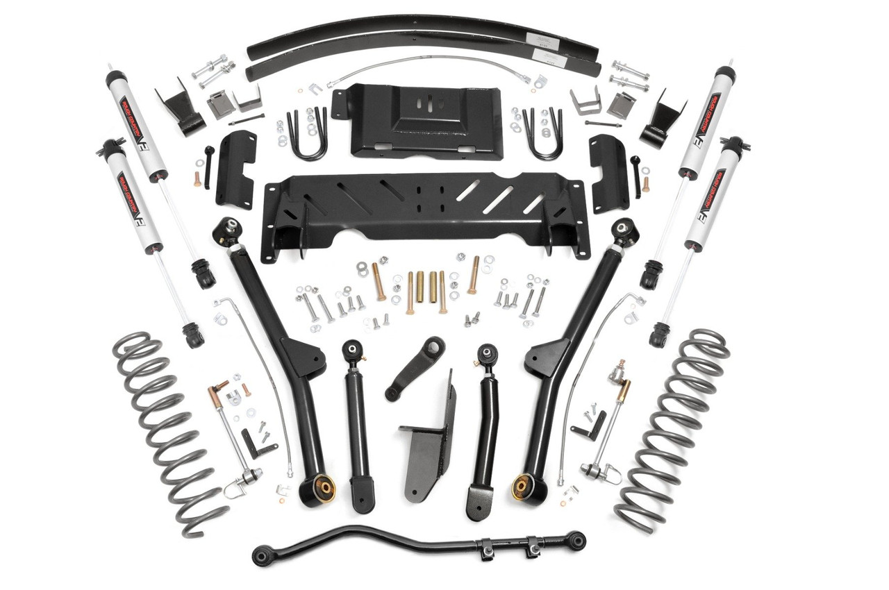 4.5 Inch Lift Kit | Long Arm | AAL | NP242 | V2 | Jeep Cherokee XJ 4WD ...