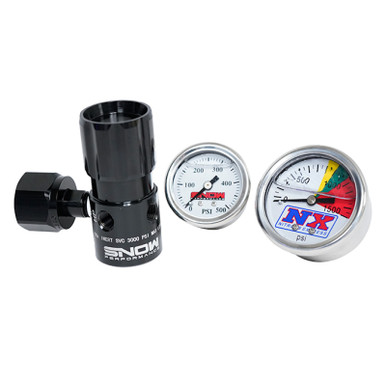 Snow Performance Billet Adjustable (0-475PSI) CO2 Regulator w/Gauges ...