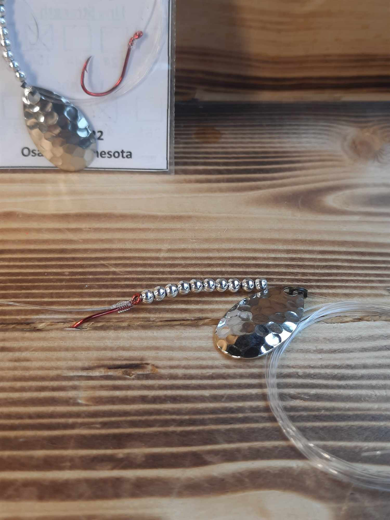 Hammered Nickle - #3 - 4'/48" - 20lb - Single Hook Minnow/Leech
