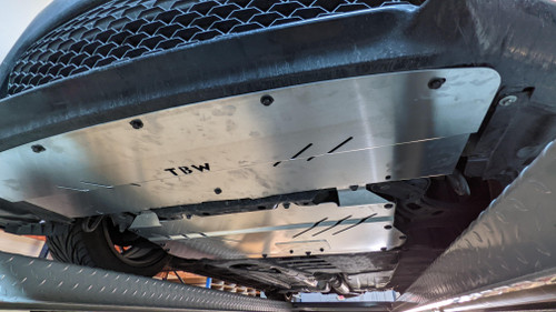 BLACK Aluminum Engine Under Tray Skid Plate for 2013-2020 Subaru BRZ ...