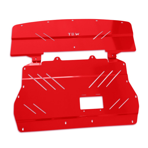 BLACK Aluminum Engine Under Tray Skid Plate for 2013-2020 Subaru BRZ ...