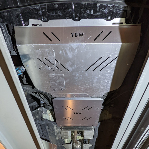 RED Front & Rear Aluminum Engine Under Trays for 16-21 Honda Civic 10th ...