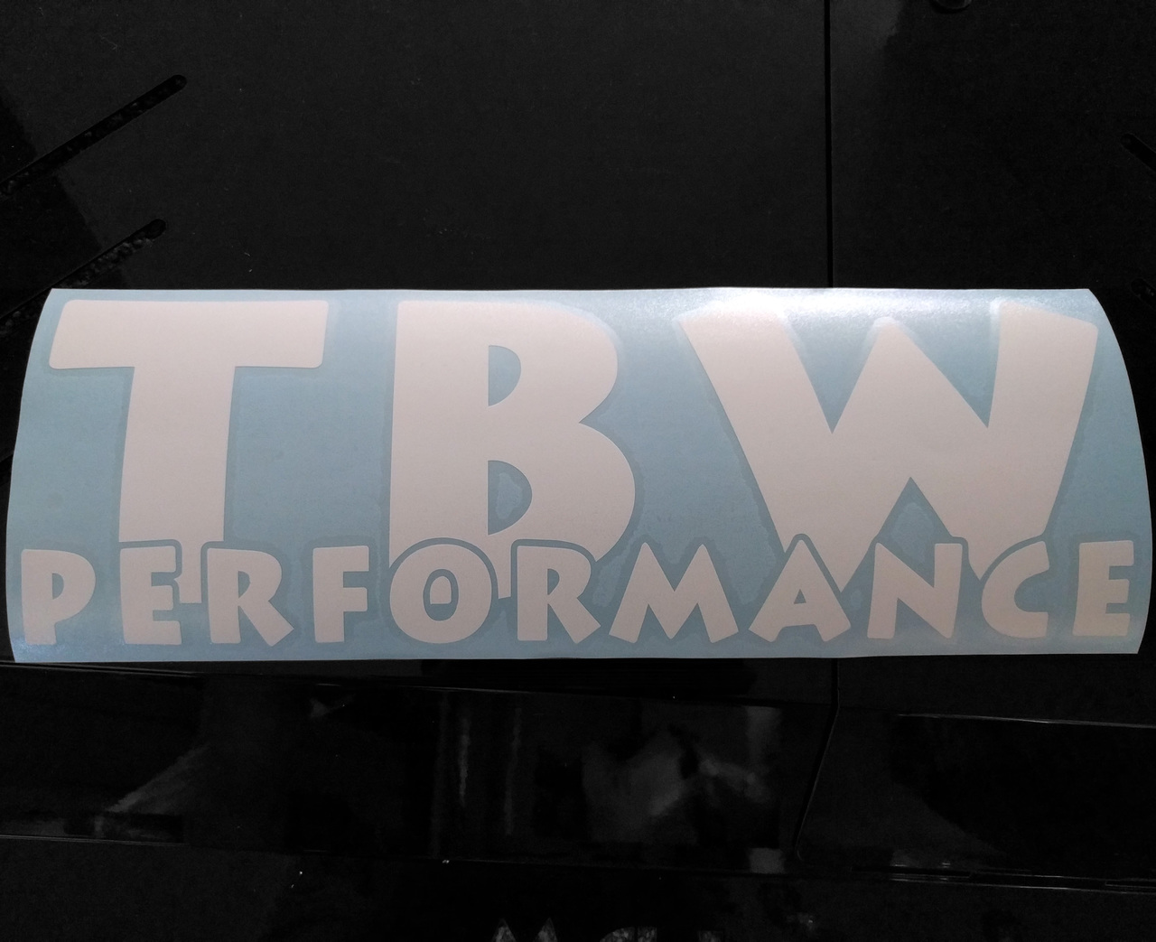 TBW Performance Decals (large) - White, Black or Silver