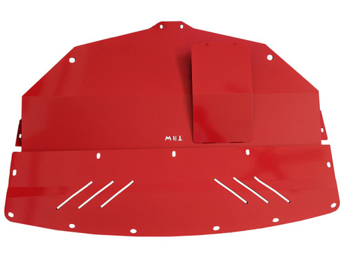 RED Aluminum Under Tray for AWD Infiniti Q50 & Q60 (Q50AengineRD)
