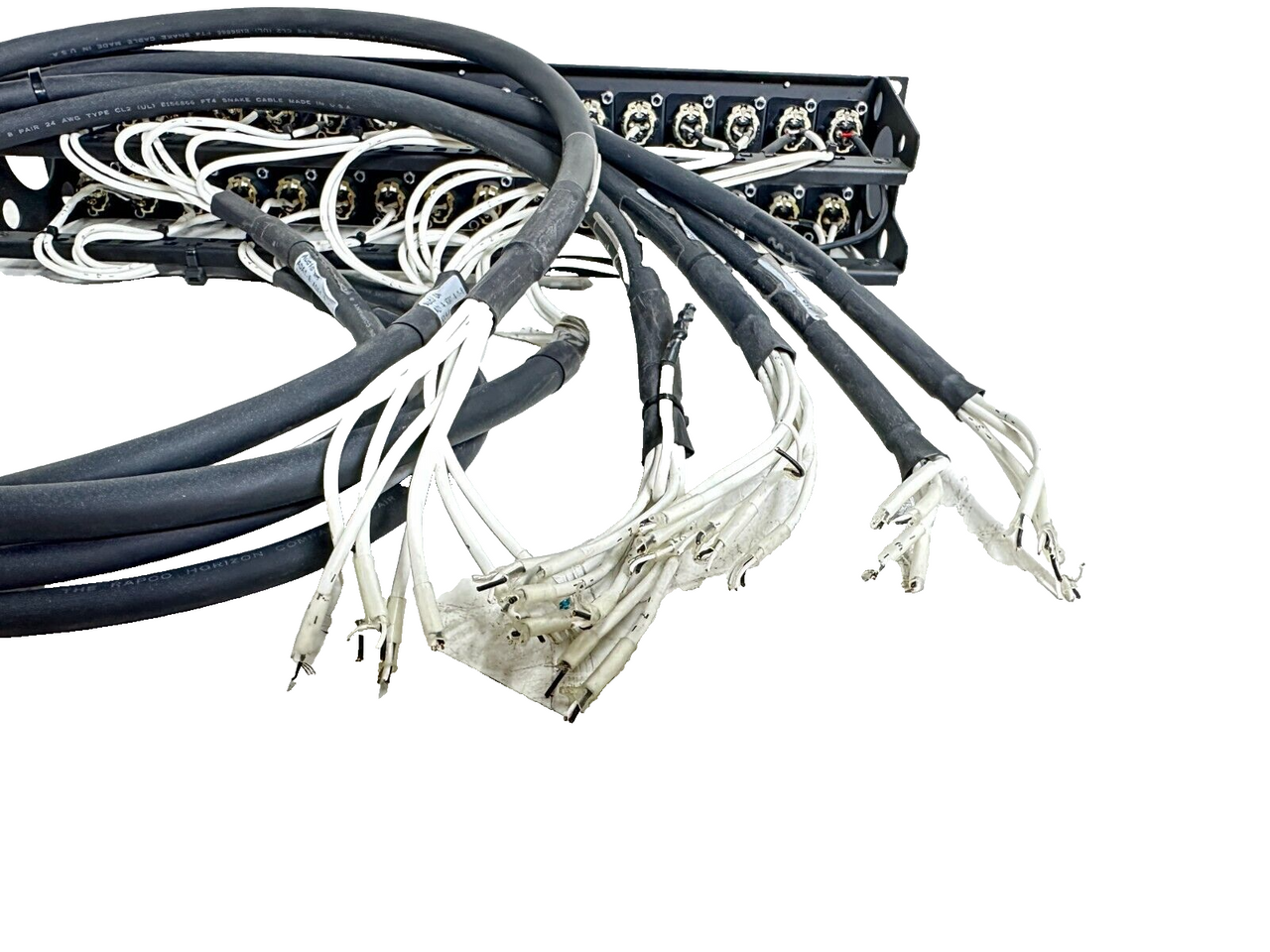Unbranded Panel Rack W/36 Male XLR With Raw Ends - True Heart Sound