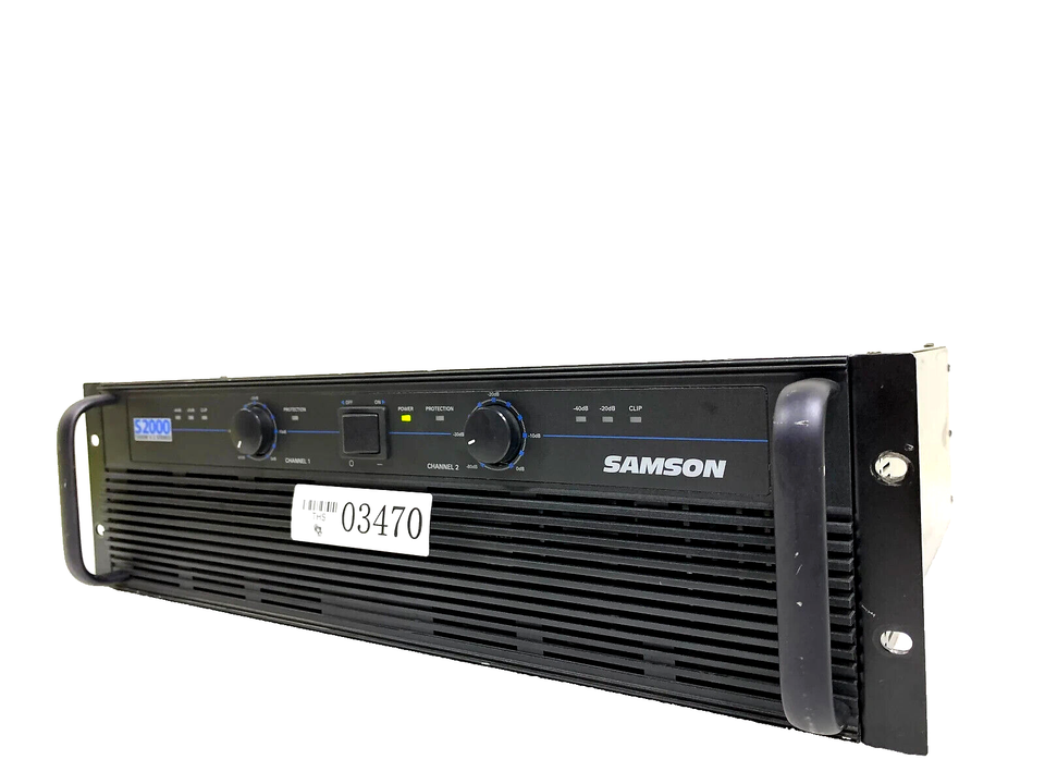 Samson S2000 2x1000W Power Amplifier -03470 (One) - True Heart Sound