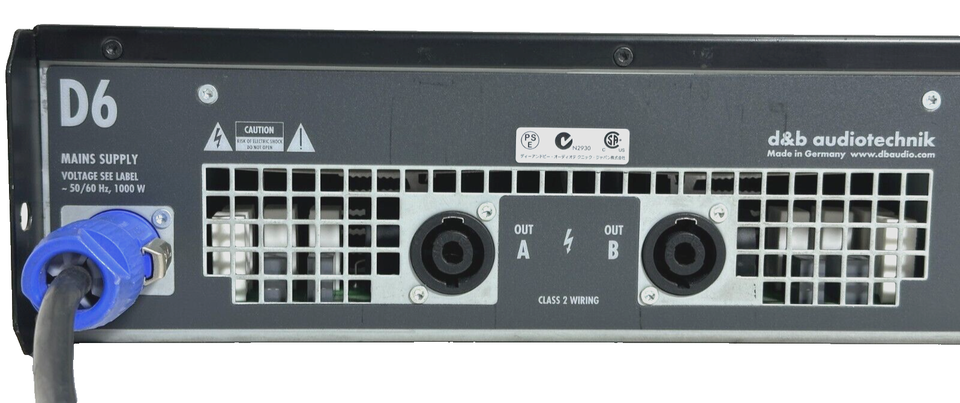D&B Audiotechnik D6 Power Amp With NL8 (One) - True Heart Sound