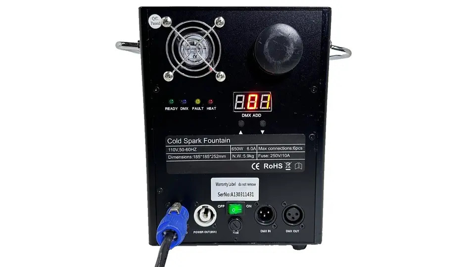 Cold Spark Fountain 650W Firework Spark Machine W/Special Effects #5324 ...