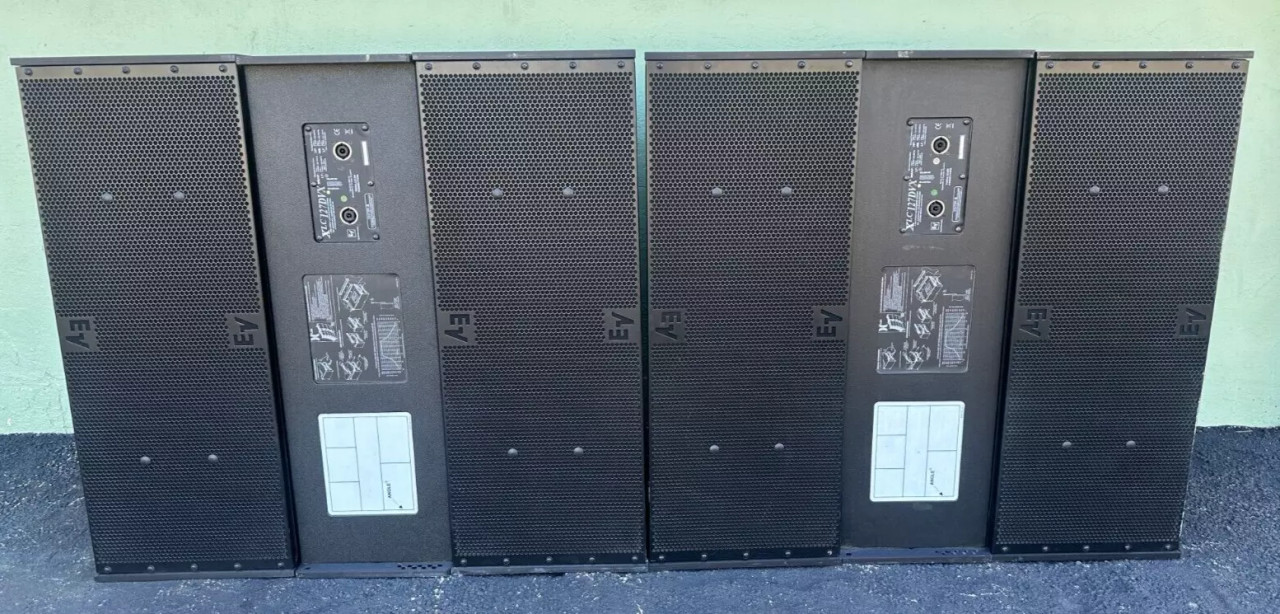 EV XLC 127DVX 3 Way Passive Line Array Speakers (LOT OF SIX) - True ...
