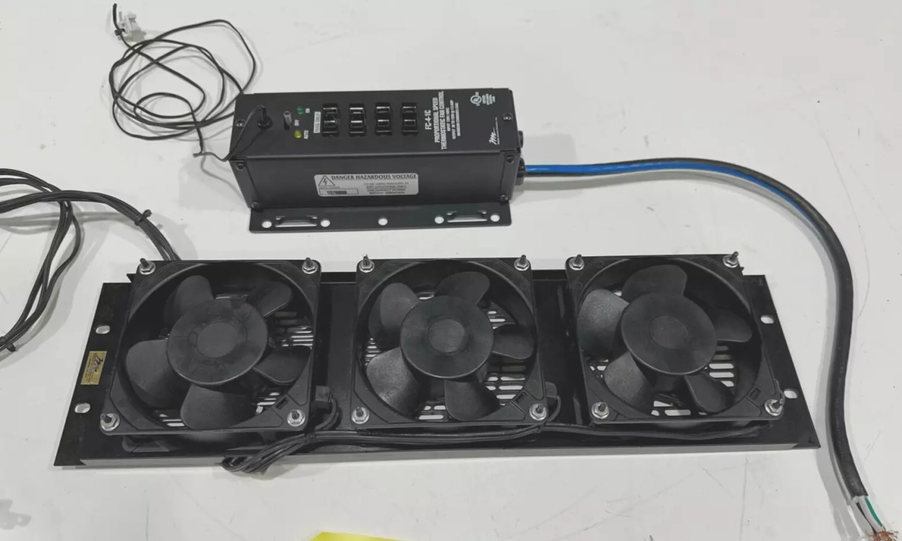 3 way fans 4715ms-12t-b40 W/ thermostatic FC-4-1C fan control - True ...