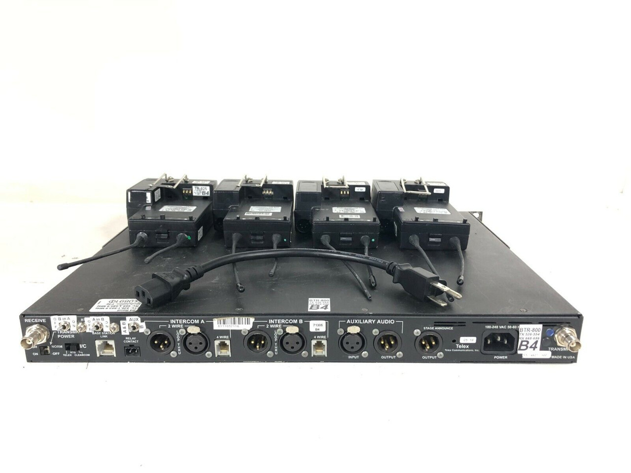 Telex Radiocom BTR-800/TR-825 B4 band Wireless Intercom System -3829 ...