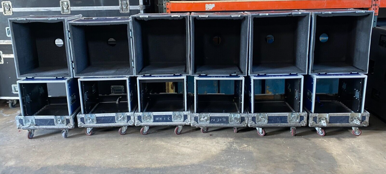 Unbranded Blue 12 Space Case On Wheels (Pair) - True Heart Sound